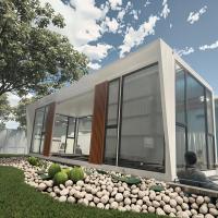 China Durable Stylish Apple Container Houses, Multi-functional Prefab Buildings for Warehouse Storage and Office Workspace for sale