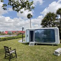 China Durable Stylish Apple Container Houses, Multi-functional Prefab Buildings for Warehouse Storage and Office Workspace for sale