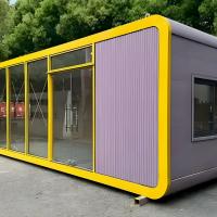China Modern Energy-Saving Container House Waterproof Prefabricated Tiny Home for Hotels Apple Prefab Houses with Steel Materials for sale