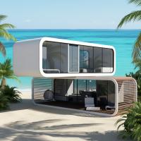 China Stylish 20ft Apple Cabin, Flat Roof & Anti-Rust Steel Frame, Durable Modern Outdoor Sunroom for Villa Use for sale