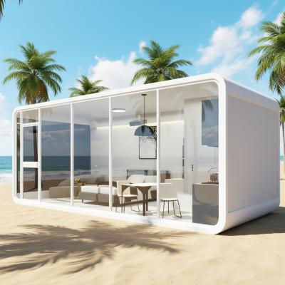 China Hot-Selling 20ft & 40ft Expandable Apple Pods, Luxurious Furnished Prefab Container Houses As Independent Office Pods for sale