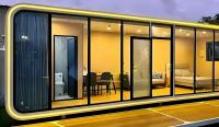 China Modern 40-Foot Mini Prefabricated Mobile Pod, 20-Foot Apple Pod Capsule Container House for sale