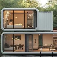 China Double-layer Modern Luxury Apple Cabin Tiny Home Prefabricated Modular Pod Steel Structure Backyard Studio for sale