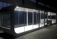 China Luxury Prefabricated Apple House Comfortable and Stylish Prefab Homes Futuristic House for sale