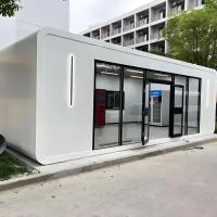 China Apple Office Cabin 8ft 12ft Prefab Tiny Container House Waterproof Steel Material Movable for Hotels Bathroom Use for Unused for sale