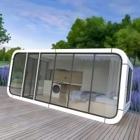 China Prefab House Pod Capsule Hotel Room Sleeping Cabin Bedroom for  Prefab Steel Villa  Constructed From  Sandwich Panel Material for sale