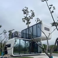 China High Quality Modern Design Modular Prefab Tiny Houses, Galvanized Square Steel Frame, Flat Sandwich Panel for Living Use for sale