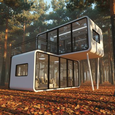 China Modern Custom-Made Steel Structure Apple Cabin Prefab Studio Energy Efficient Eco-Friendly Durable Waterproof Solar Powered for sale