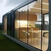 China Trendy New Modular Apple Cabin, Waterproof Steel Framed Prefab Housing with Solid Durable Design for Daily Outdoor Use for sale