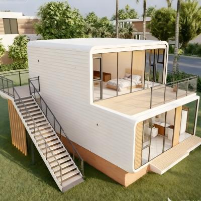 China Premium Movable Modular Apple Cabin Prefab Container House for Hotel Accommodation Tiny Vacation Villa Home for sale