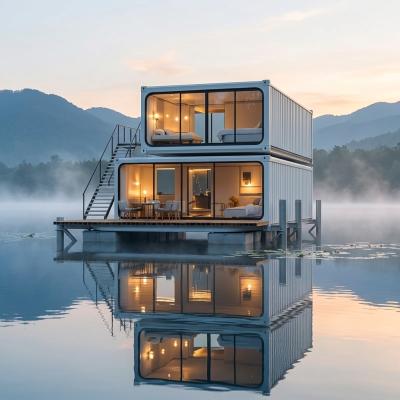 China Weatherproof Steel Mini Capsule Villa, Pre-assembled Modular Home for Hospitality and Apple Storage Depot for sale