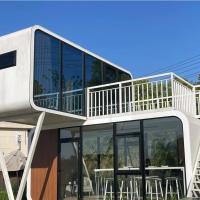 China Modular Prefabricated Vessel Building, Waterproof Steel Frame Movable Home for Office Space and Hotel Guest Rooms for sale