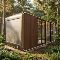 China Pre-assembled Portable Container Cabin of Apple Series, Wide Temperature Adaptability for Hospitality for sale