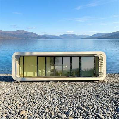 China Durable Eco Steel Prebuilt Cabin, Fast Assemble Flat Pack Container House Applied in Outdoor Park Development for sale