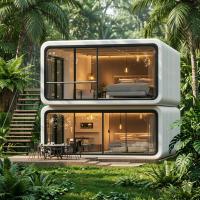 China Factory Finished Custom Modular Steel Cabin, All-Weather Resistant Prefabricated Bungalow for Boutique Resort Guest Lodging for sale
