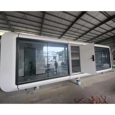 China Competitive Price Sustainable Camping Eco Friendly Steel Structure Prefabricated Living Space Capsule Solar Panels Waterproof for sale