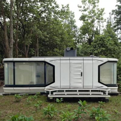 China Prefab Waterproof Mobile Capsule Steel Structure Detachable Space Capsule Design Fast Construction for Villa Resort Office Use for sale