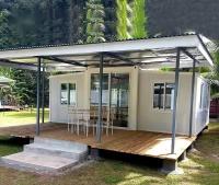 China Integrated Sandwich Panel Prefab Apartment House with Modern Design Waterproof Features 1 Year Warranty for sale