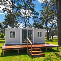 China Integrated Sandwich Panel Prefab Apartment House with Modern Design Waterproof Features 1 Year Warranty for sale