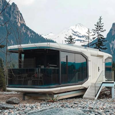 China Eco-Friendly Modern Outdoor Prefab House Economical Container Home Office Steel Structure Mobile Space Capsule Courtyard School for sale