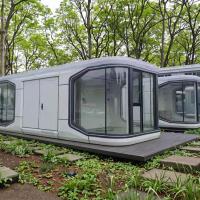 China Eco-Friendly Modern Outdoor Prefab House Economical Container Home Office Steel Structure Mobile Space Capsule Courtyard School for sale