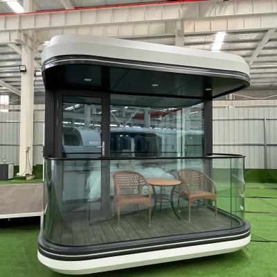 China Eco-Friendly Modern Design Prefab House Economical Container Home Office Space Capsule Steel Structure for Outdoor Mobile Living for sale