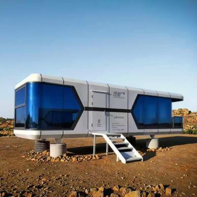 China Factory Direct Smart System Mobile Home Trailers Prefabricated Outdoor Camping Cabin Capsule Container Houses for Hotels Villas for sale