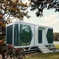 China Factory Direct Smart System Mobile Home Trailers Prefabricated Outdoor Camping Cabin Capsule Container Houses for Hotels Villas for sale