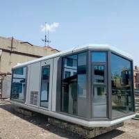 China Factory Direct Smart System Mobile Home Trailers Prefabricated Outdoor Camping Cabin Capsule Container Houses for Hotels Villas for sale
