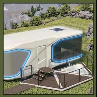 China Factory Direct Outdoor Camping Cabin House Mobile Home Prefabricated Space Capsule for Hotel Use Intelligent System Sales for sale