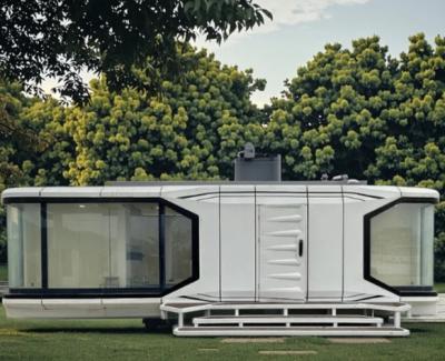China Future-Style Steel Framed Capsule Container Prefab Tiny Houses Selling Well for Hotels and Offices Vessel House for sale