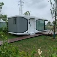 China Modern Micro Luxury Stylish Glamping Capsule Intelligent Space System-Prefab Container House Modular Tiny House Design for sale