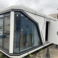 China Futuristic House Hot-selling Steel Frame Capsule Container Prefabricated Houses, Hotel, Office, Store Container Houses, for sale