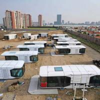 China Modular Prefabricated Urban Villa Portable Container House for Camping Mobile Hotel Garden Space Durable Steel Material for sale
