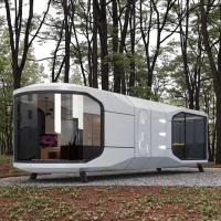 China Modular Prefabricated Urban Villa Portable Container House for Camping Mobile Hotel Garden Space Durable Steel Material for sale