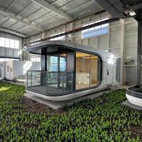 China Waterproof Flat Pack Mobile Capsule Steel Structure Prefab Vessel House for Detached Space Office Container for Exterior for sale