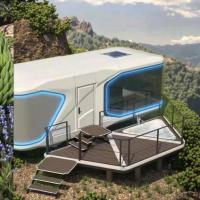 China Waterproof Flat Pack Mobile Capsule Steel Structure Prefab Vessel House for Detached Space Office Container for Exterior for sale