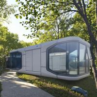China Waterproof Flat Pack Mobile Capsule Steel Structure Prefab Vessel House for Detached Space Office Container for Exterior for sale