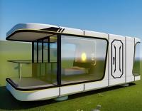 China Popular Mobile Outdoor Capsule Houses Household Prefab with Kitchen and Bathroom for sale