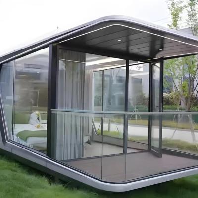 China Commercial Space Airship Pod Prefab Capsule House for sale