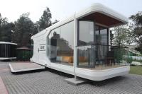 China Commercial Space Airship Pod Prefab Capsule House for sale