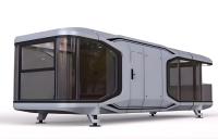 China Commercial Space Airship Pod Prefab Capsule House for sale