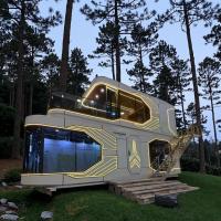 China Prefab House and Office Steel Space Capsule for Camping for Courtyard Use Durable Steel Structure for sale