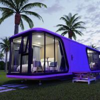 China Factory Direct Modern Square Outdoor Travelling Camping Custom Prefab Houses Eco-Friendly Waterproof Durable Safe Easy for sale