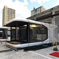 China Modern Design Portable Restaurant Prefabricated Steel Container House with Panoramic Space Capsule Vessel House for sale