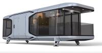 China Space Capsule Stylish Prefab Houses with Unique Space-Themed Design Prefab Steel Villa for sale
