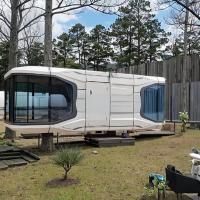 China Space Capsule Stylish Prefab Houses with Unique Space-Themed Design Prefab Steel Villa for sale
