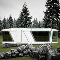 China Space Capsule Stylish Prefab Houses with Unique Space-Themed Design Prefab Steel Villa for sale