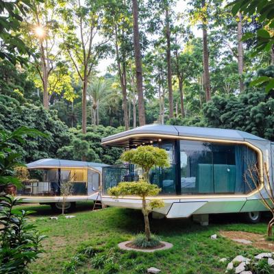 China Contemporary Style Space Capsule Waterproof Container Houses for Villa Apartment Office Shop Steel Frame Sandwich Panel for sale