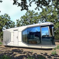 China Contemporary Style Space Capsule Waterproof Container Houses for Villa Apartment Office Shop Steel Frame Sandwich Panel for sale